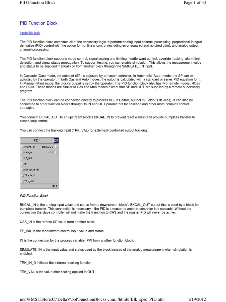 PID Control | PDF | Parameter (Computer Programming) | Systems Science