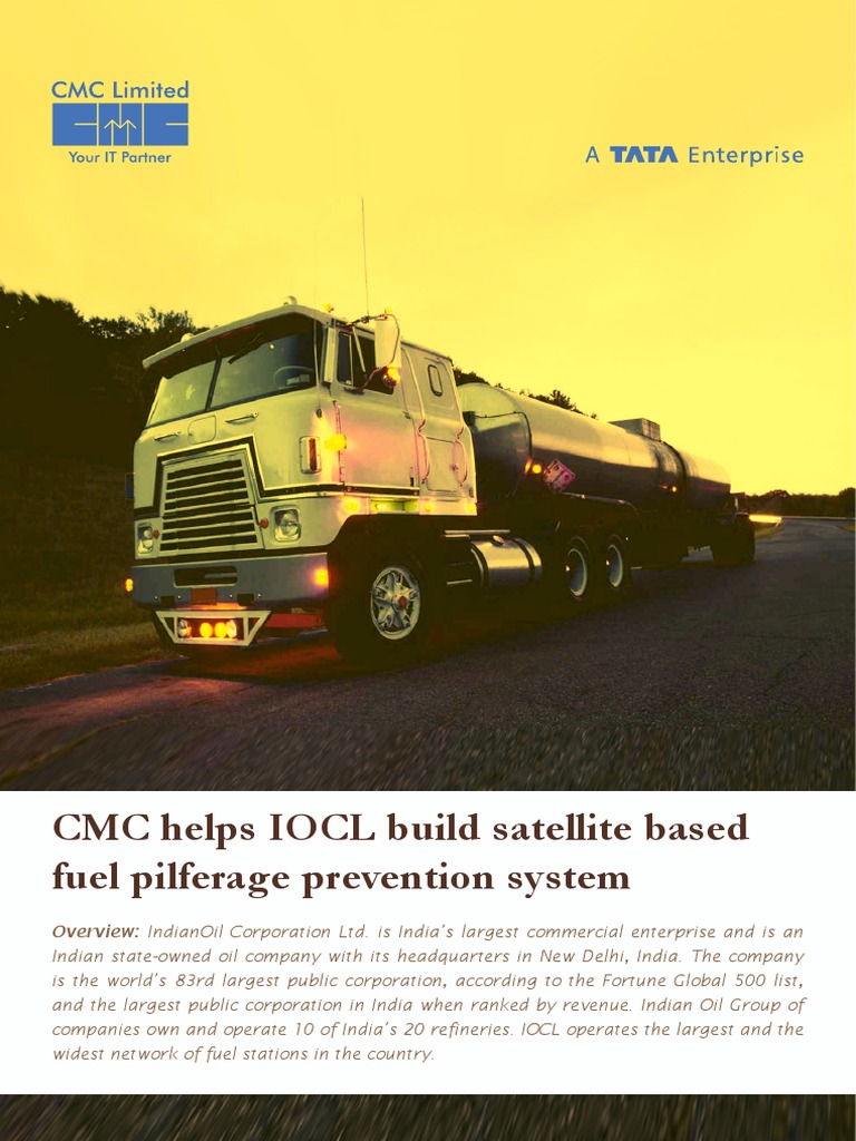 CMC Helps IOCL Build Satellite Based Fuel Pilferage Prevention System | PDF