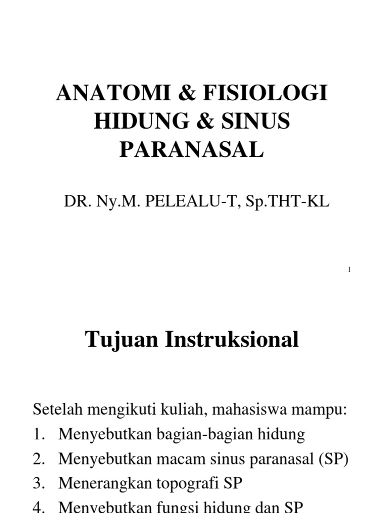 Macam Sinus dan Pemeriksaan Hidung | PDF
