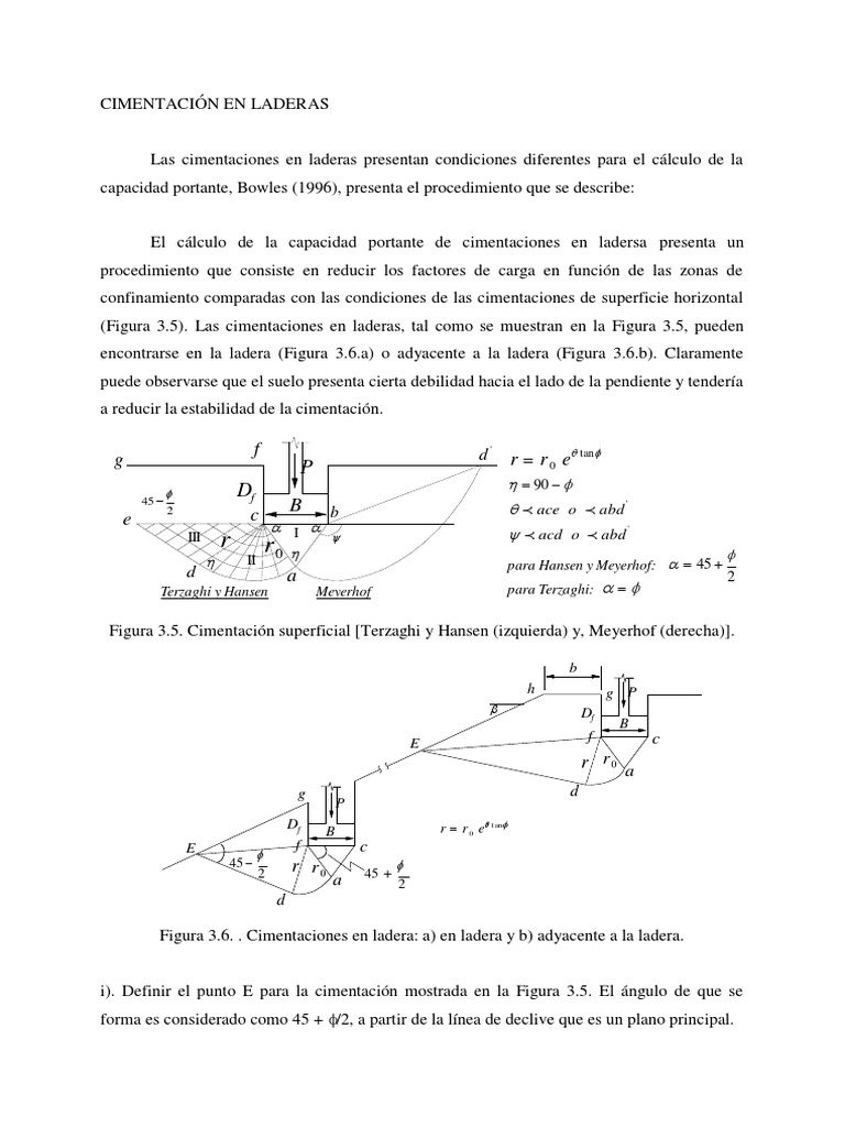 Cimentaciones Cargas Excentricas | PDF | Fundación (Ingeniería) | Mecánica