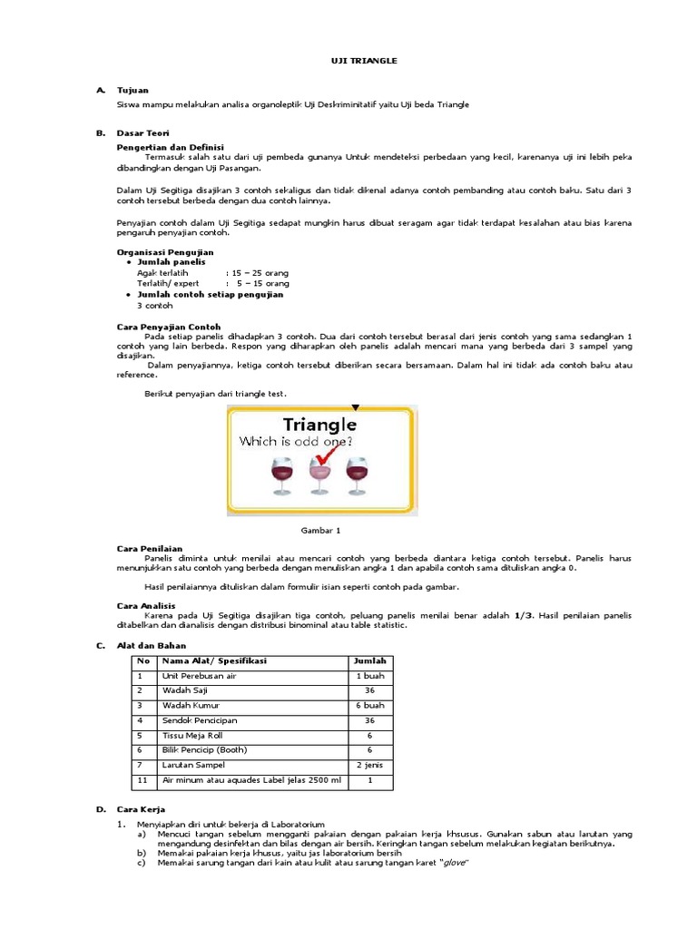 4.jobsheet Uji Triangle | PDF