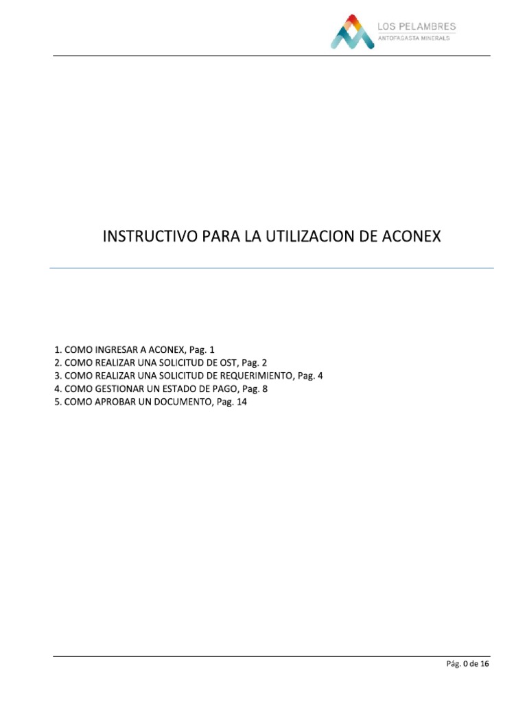 Instructivo de Utilización Aconex | PDF