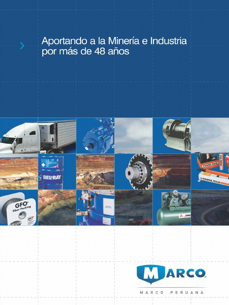 MARCO Peruana Brochure Industria Minera | PDF