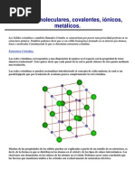 Materiales Ceramicos Tipos de Enlaces | PDF | Enlace químico | Enlace ...