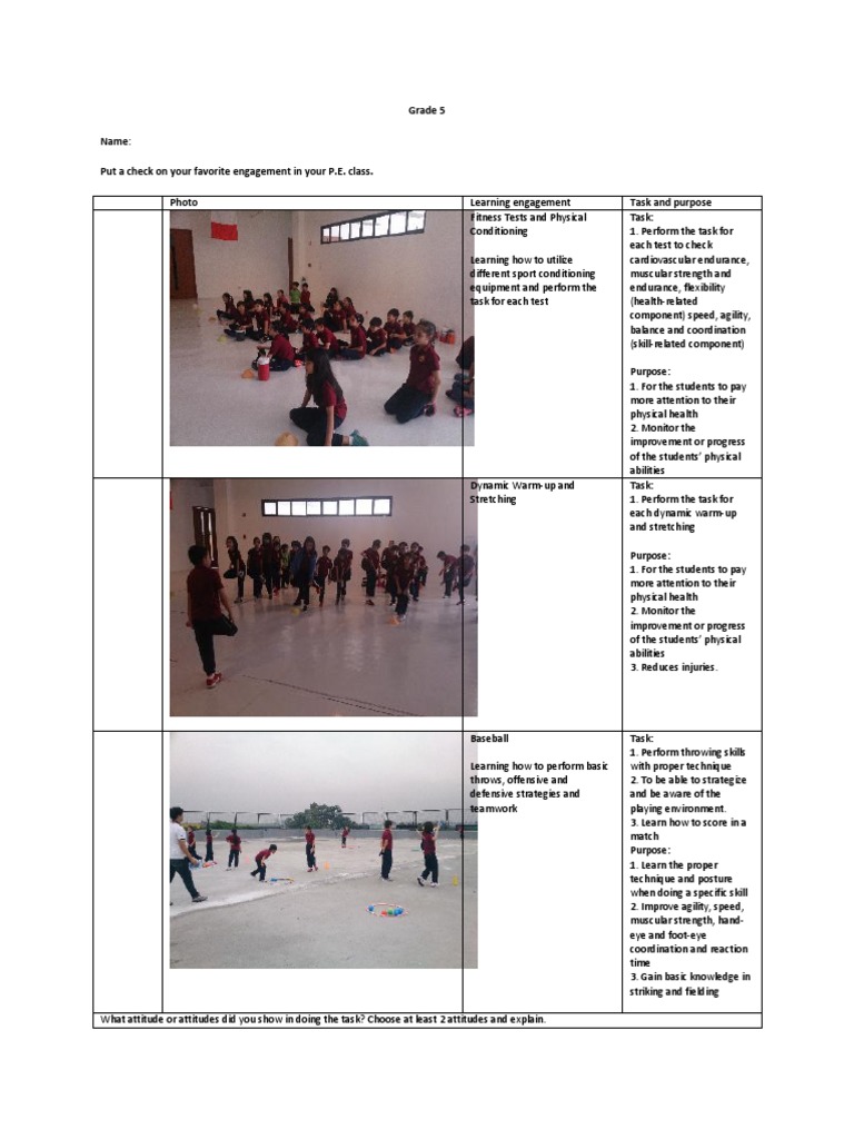 Grade 5 Pe 1 | PDF