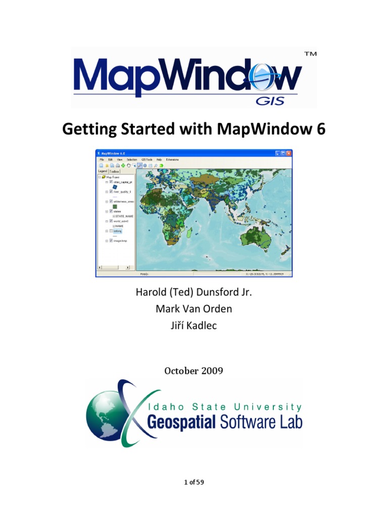 Getting Started With MapWindow 6 | PDF | Page Layout | Button (Computing)
