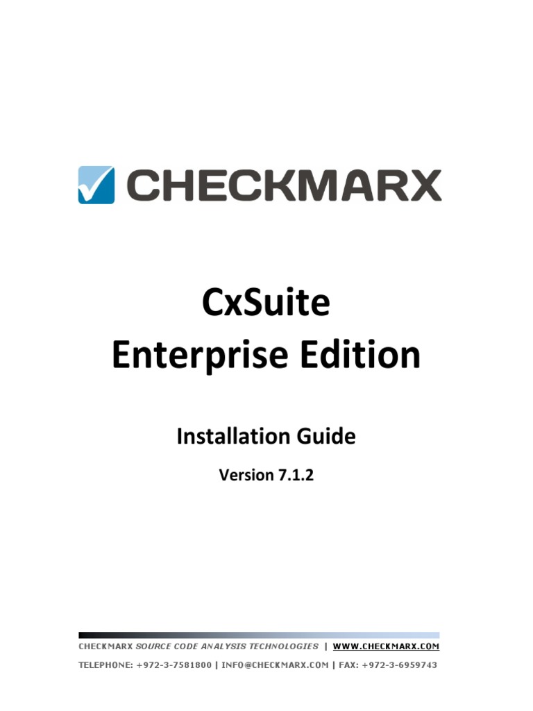 CxEnterprise Installation Guide 712 | PDF | Internet Information Services | Microsoft Sql Server