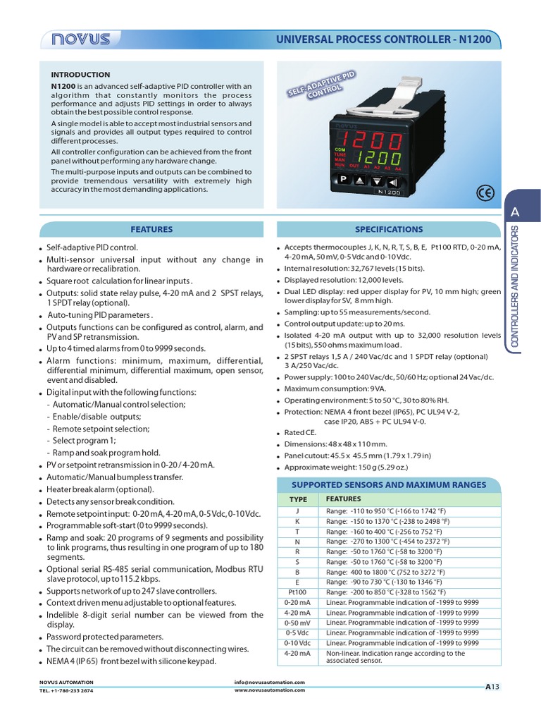 Manual Controlador Novus | PDF | Password | Electrical Engineering