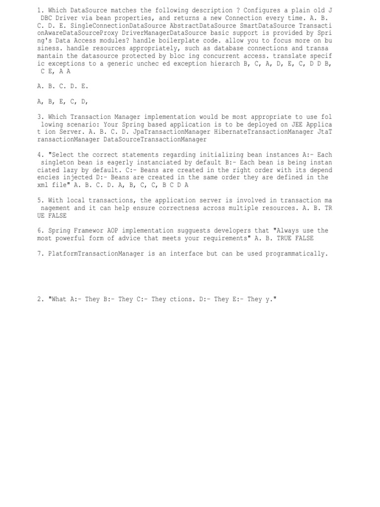 Spring | PDF | Spring Framework | Software Development