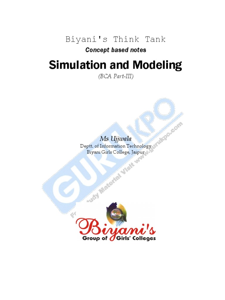 Simulation And Modulation Pdf Verification And Validation Conceptual Model