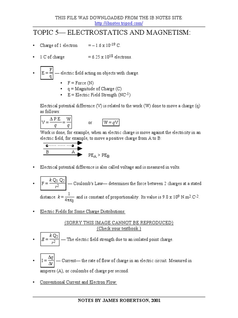 Electrostatics and Magnetism | PDF | Atomic Nucleus | Electromagnetic ...