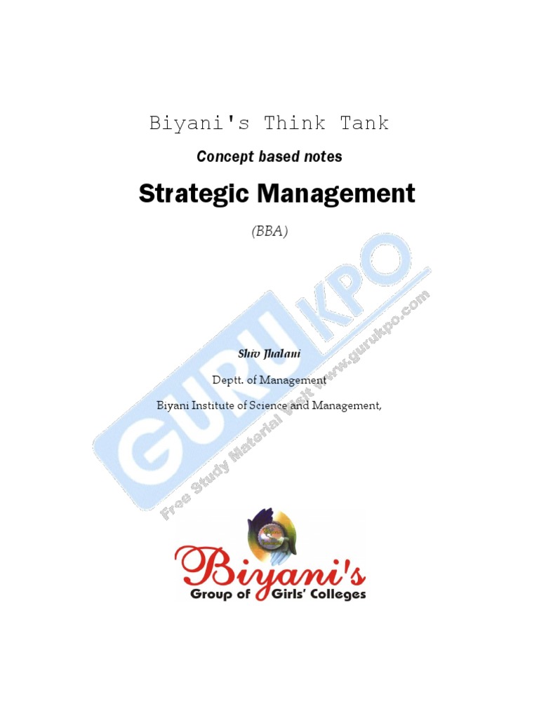 Strategic Management | PDF | Strategic Management | Business