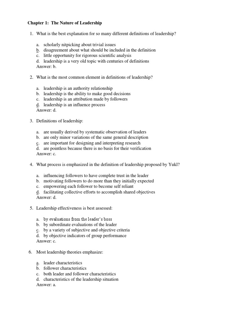 Yukl Leadership in Organizations 8e | PDF | Leadership | Decision Making