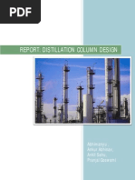 Distillation Column Design Calculation | PDF | Statistical Mechanics ...