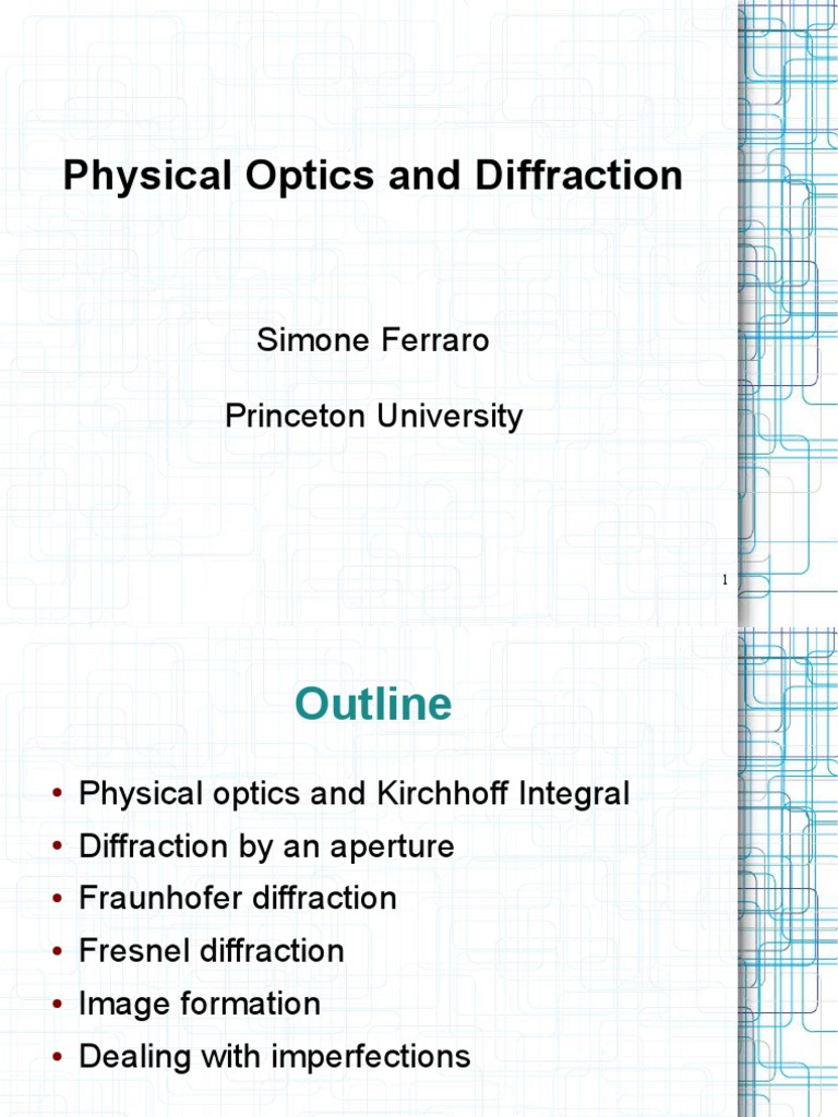 Fresnel Diffraction | PDF | Science &amp; Mathematics