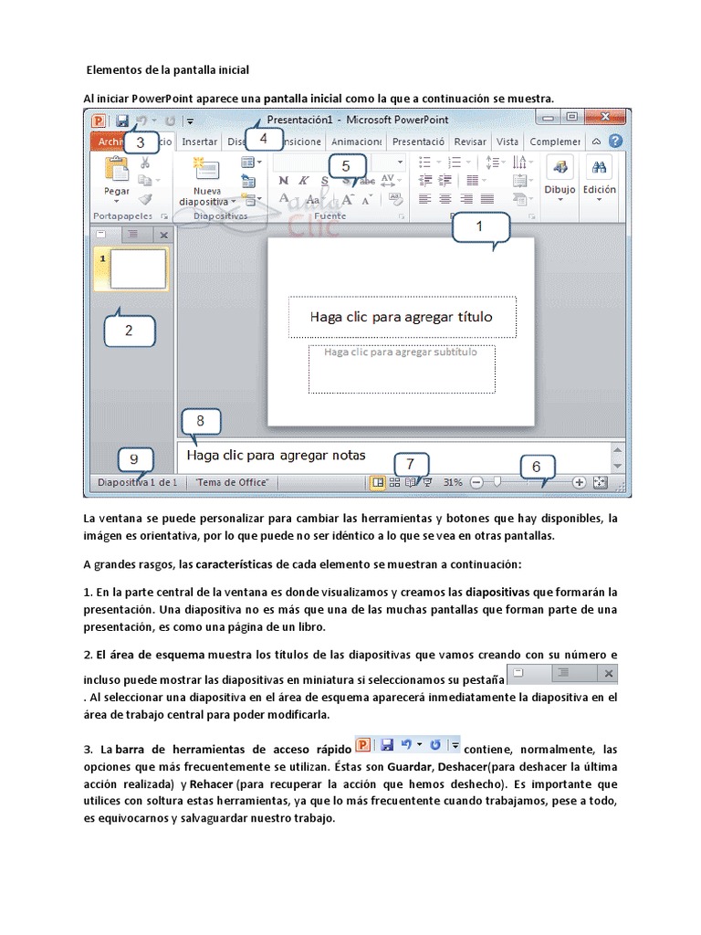 Pantalla de Powerpoint | PDF | Microsoft PowerPoint | Ventana (informática)