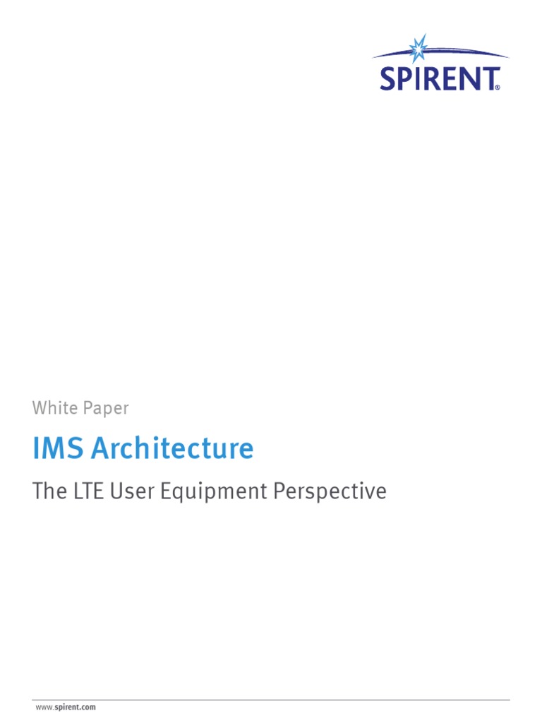 IMS Architecture White Paper | PDF | Ip Multimedia Subsystem | Session ...