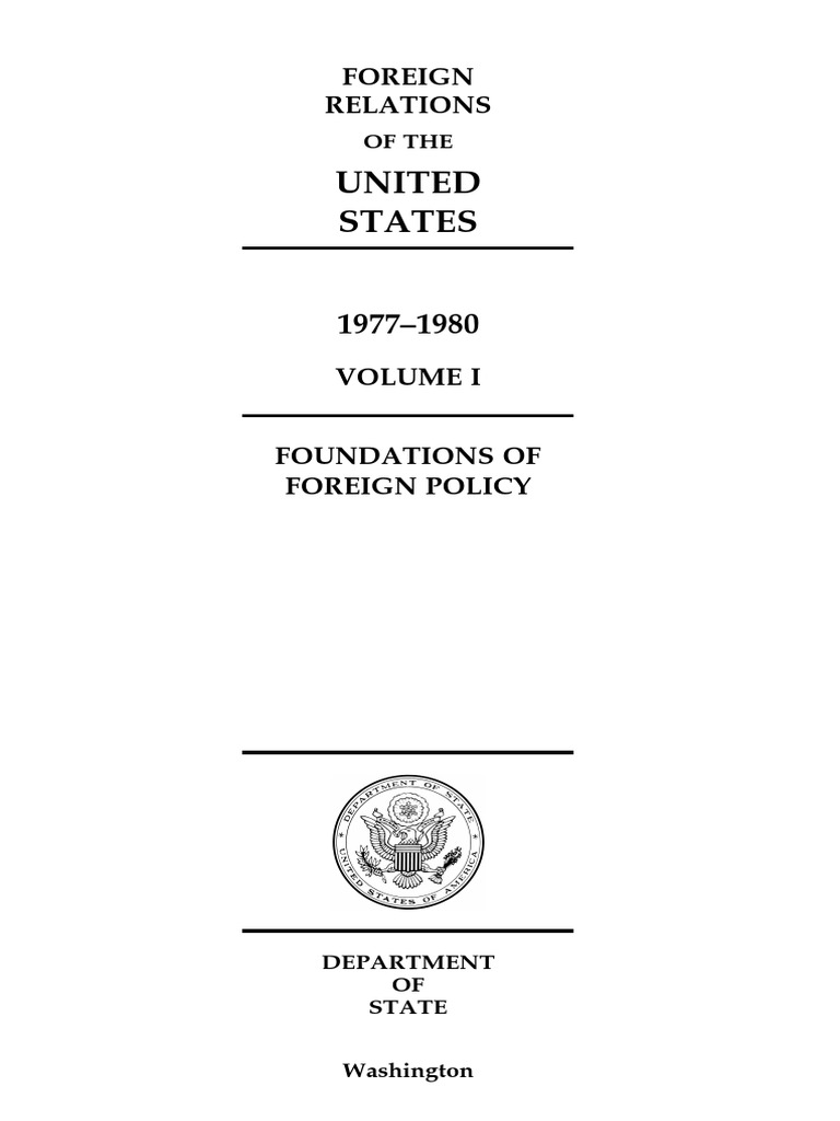 US Departament of State - FRUS Collection | PDF | Zbigniew Brzezinski ...