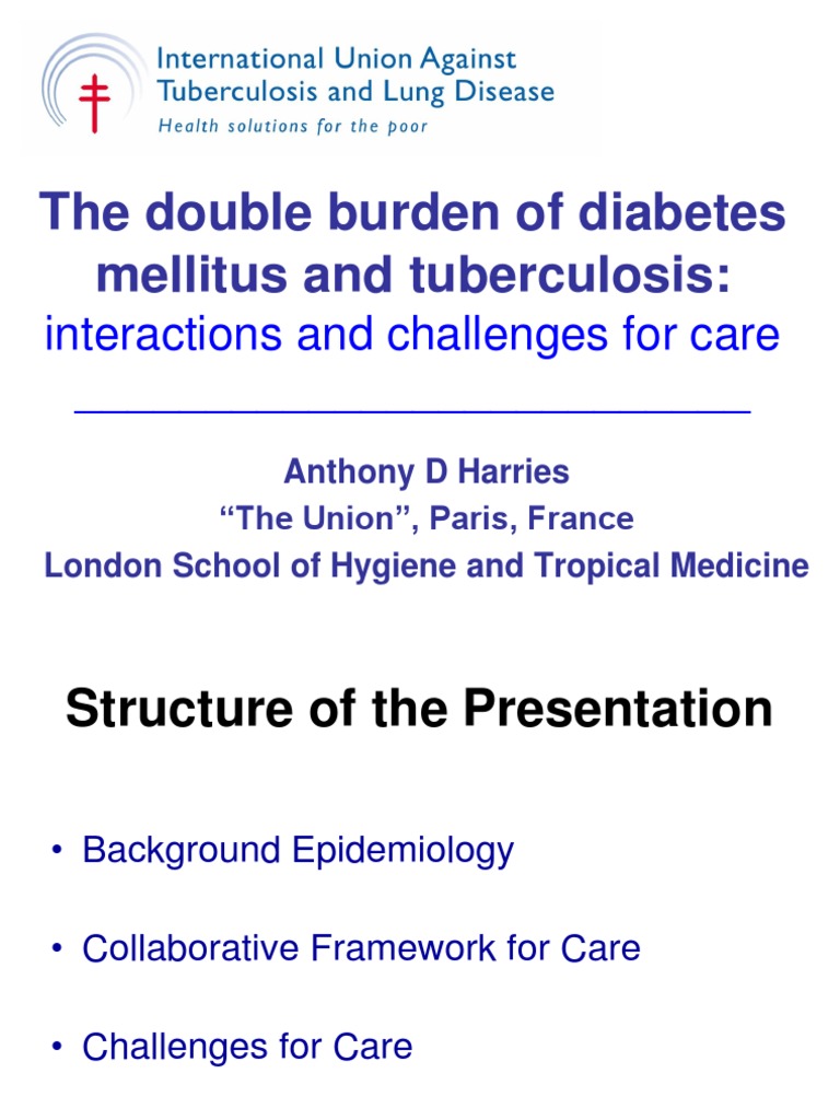 TB and Diabetes | PDF | Tuberculosis | Diabetes Mellitus