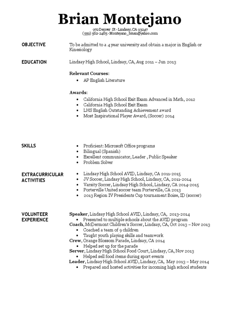 Brian Montejano: Objective | PDF | Career & Growth | Social Science
