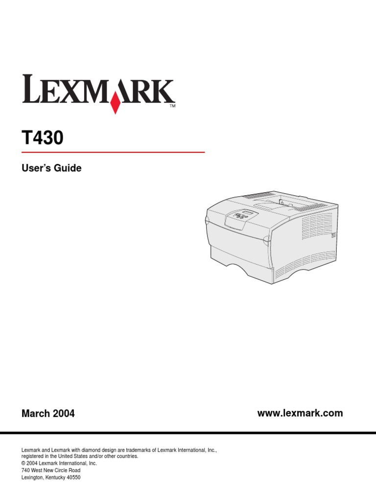 Manual Lexmark T430 PDF | PDF | Printer (Computing) | Envelope