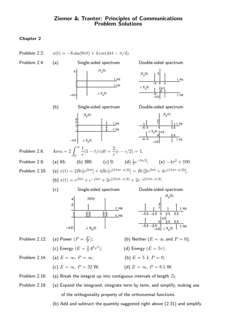 Solutions Pdf Frequency Modulation Telecommunications Engineering