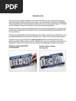 Florida Replacement License Plate Application | PDF | Vehicle ...