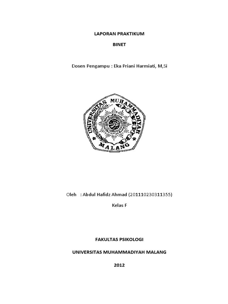Skoring Tes Binet dalam Praktikum | PDF