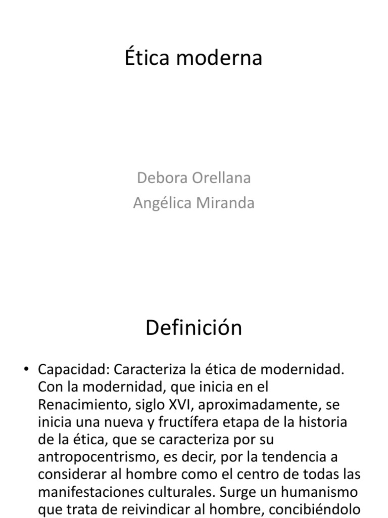 Ética Moderna | Immanuel Kant | David Hume