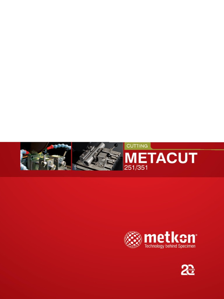 Metkon Metacut 251 351 | PDF | Manufactured Goods | Industries