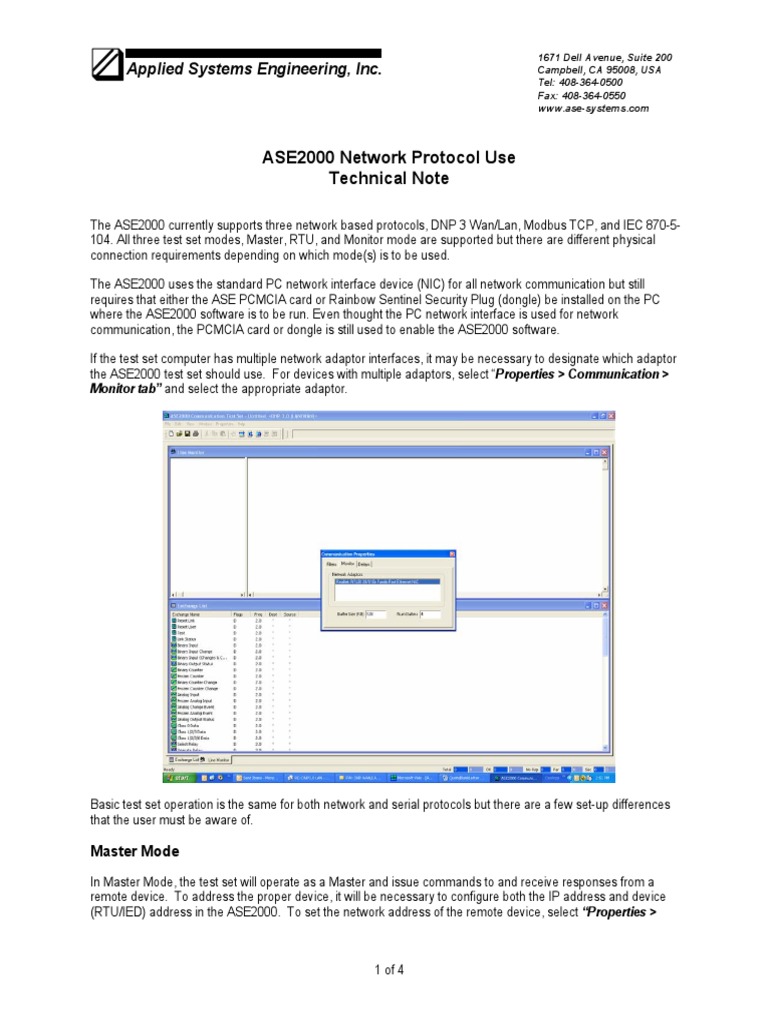 ASE2000 Network Protocol Use | PDF | Network Switch | Computer Network