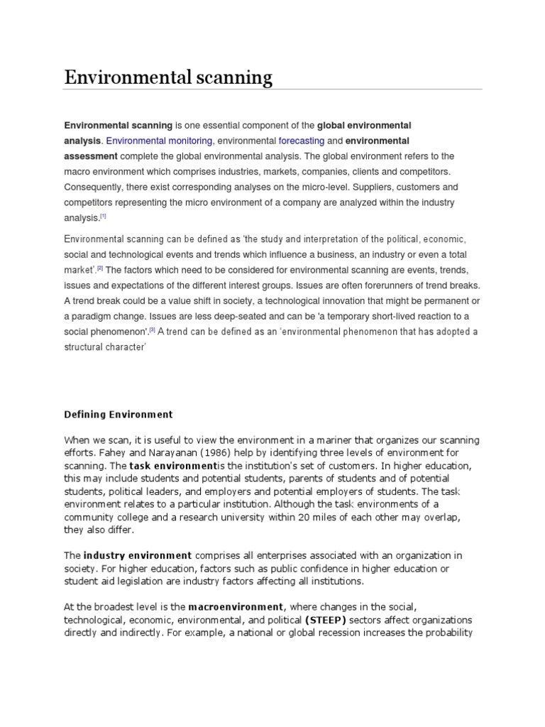 Understanding Environmental Scanning: A Comprehensive Guide to ...