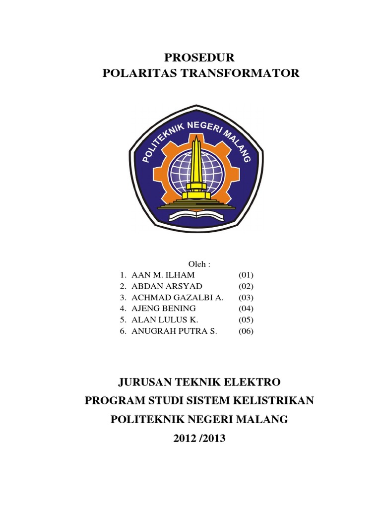 Prosedur Penentuan Polaritas Transformator | PDF