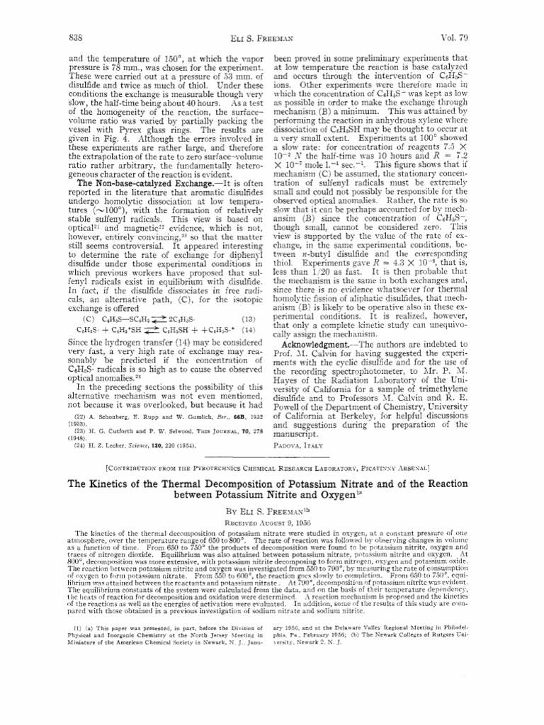 Potassium Nitrate Decomposition Paper PURCHASED Fro Acs - Org ...