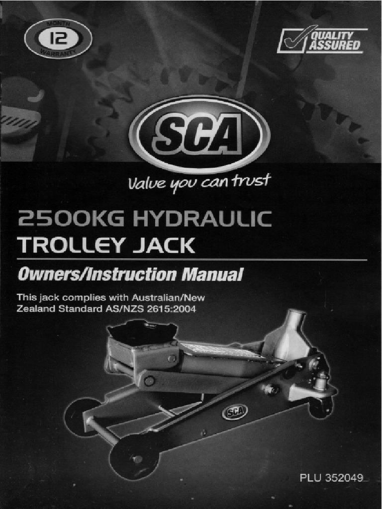 SCA 2500KG Hydraulic Jack | PDF