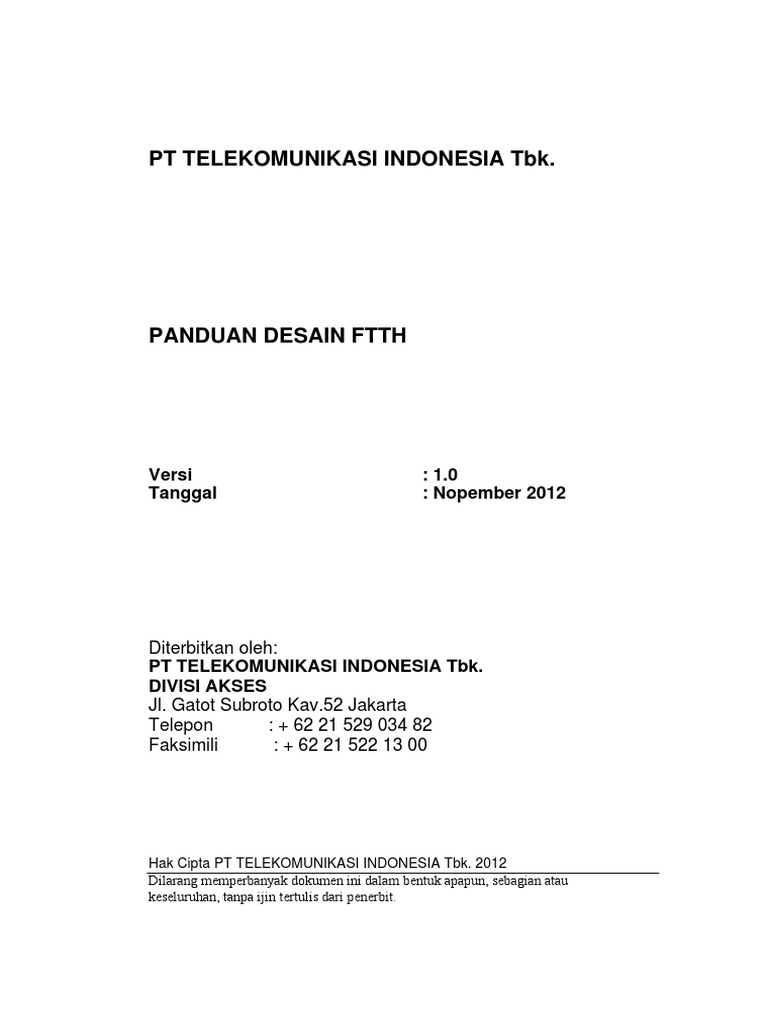 FTTH | PDF