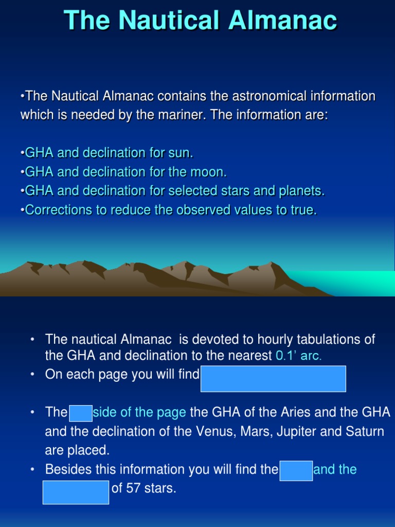 (C) The Nautical Almanac | Download Free PDF | Twilight | Astronomy