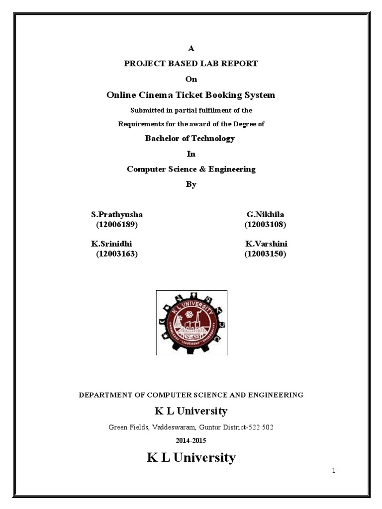 Online Movie Ticket Booking System Pdf Java Servlet Ticket