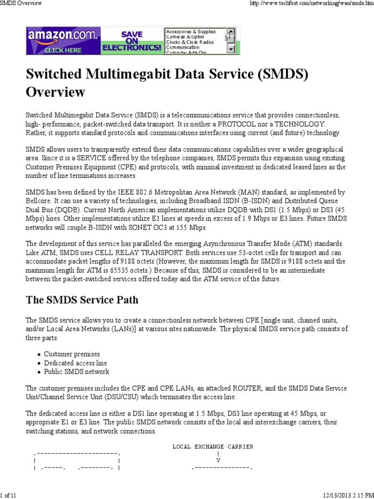 Switched Multimegabit Data Service (SMDS)