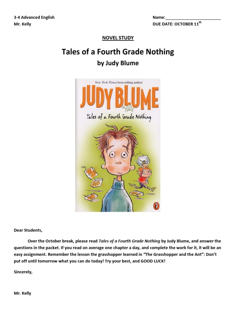 Tales of a 4th Grade Nothing Student Activities