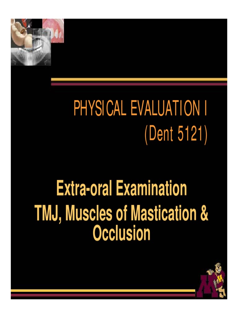 PE I TMJ 2007 Slides | PDF | Skeletal System | Musculoskeletal System