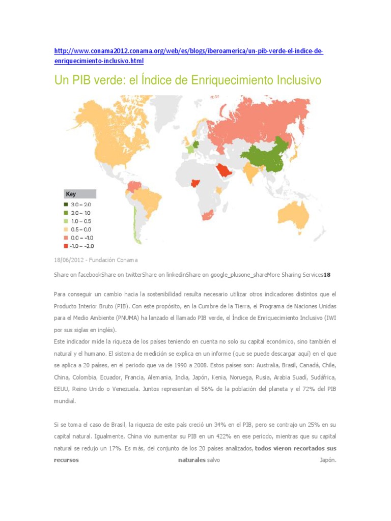 Gráficos Del PIB Verde en El Mundo | PDF | Producto Interno Bruto ...