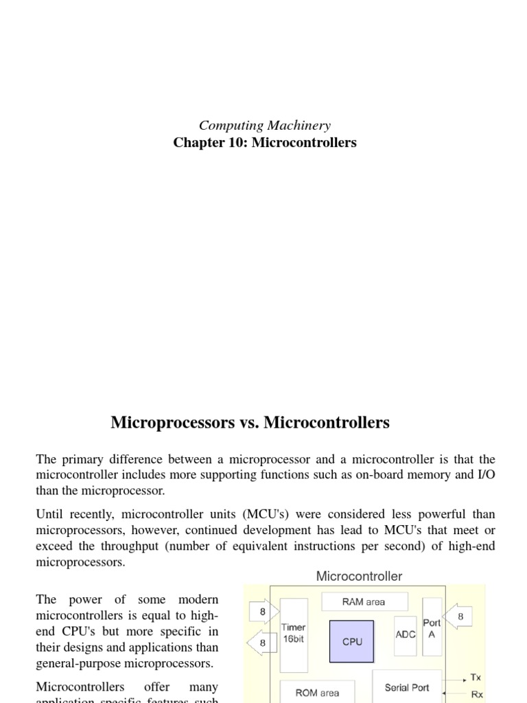 Computing Machinery: Chapter 10: Microcontrollers | PDF ...
