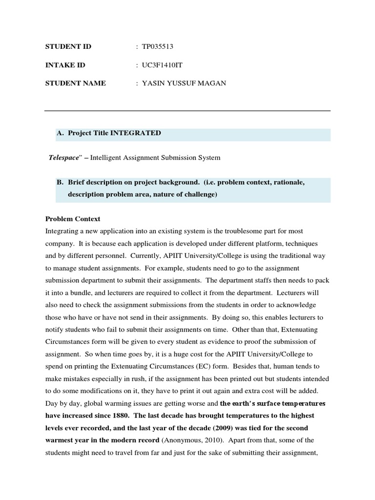 PSF Project Specification Form Sample | PDF | Software Development ...