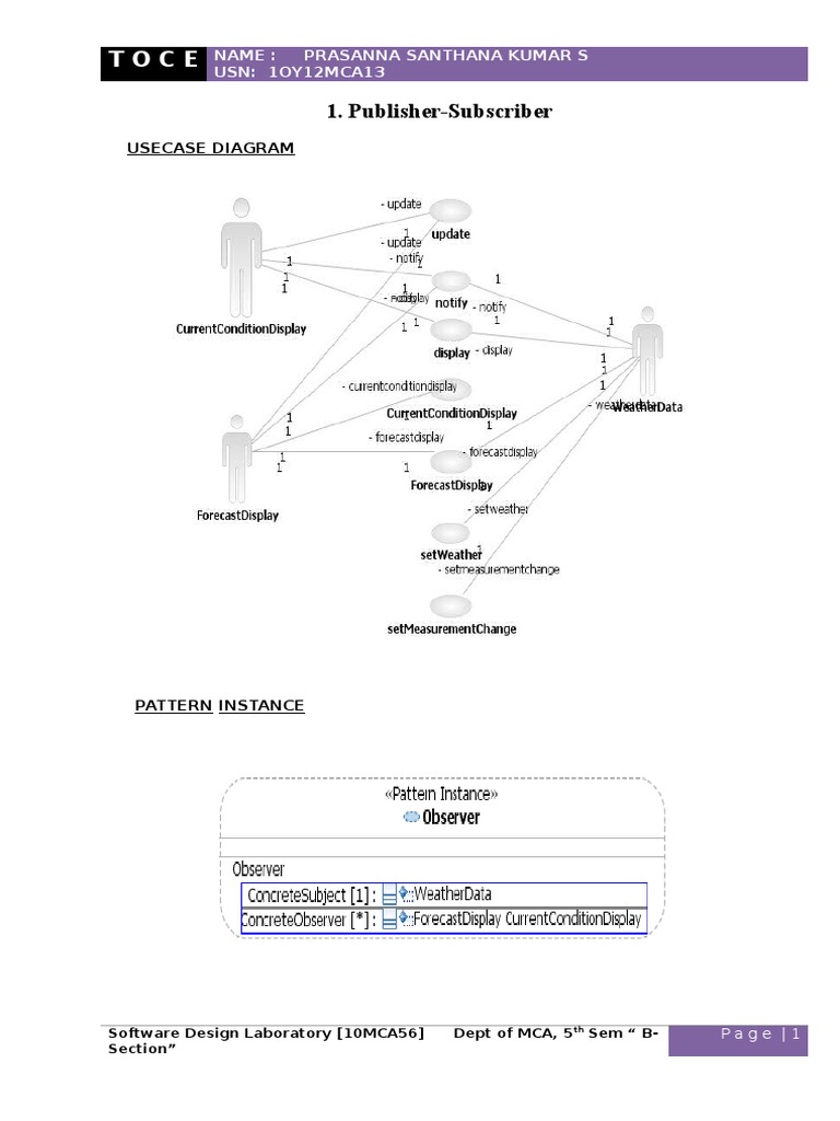 Publisher-Subscriber: Usecase Diagram | PDF | Java (Programming ...