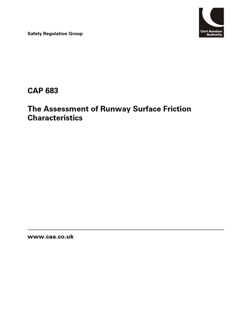 The Assessment of Runway Surface Friction Characteristics | PDF ...