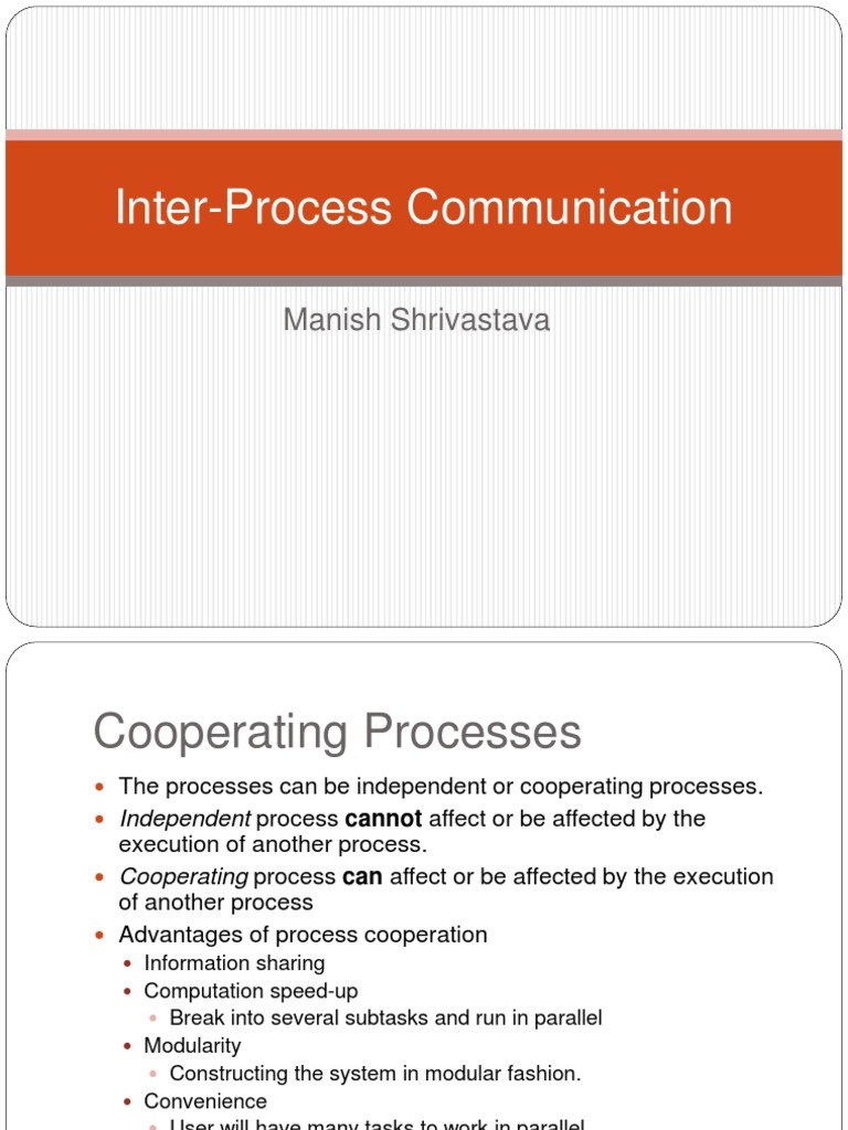 Inter-Process Communication | PDF | Message Passing | Port (Computer Networking)