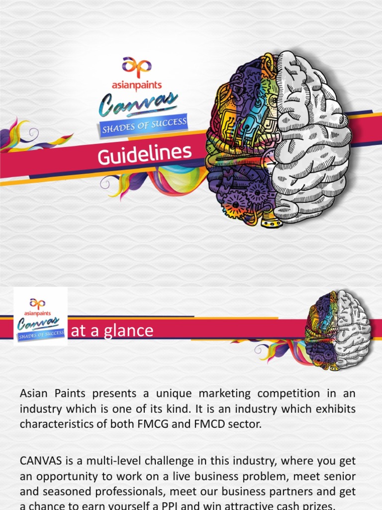 Asian Paints - CANVAS Guidelines | PDF | Business