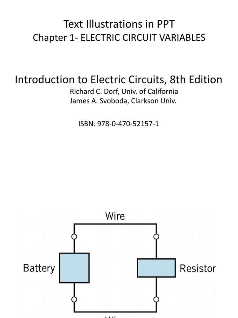 Text Illustrations in PPT: Chapter 1-Electric Circuit Variables | PDF ...