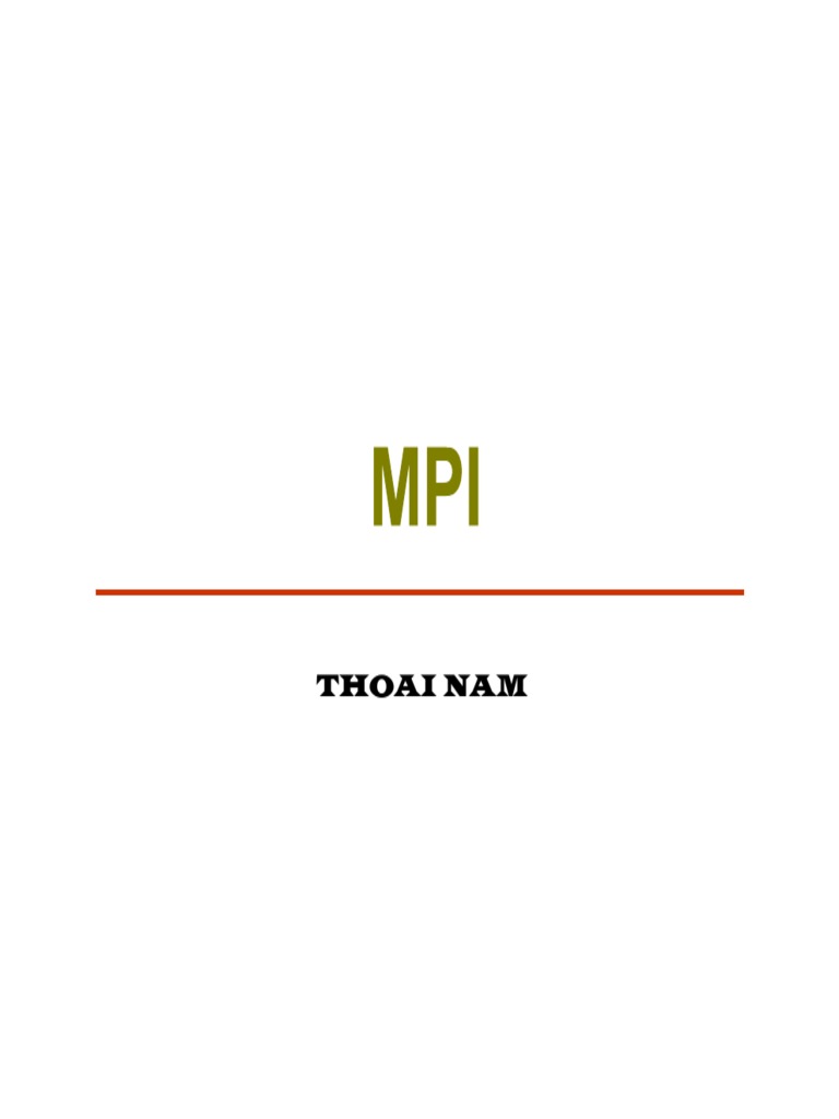 13 DS Mpi | PDF | Message Passing Interface | Operating System Technology